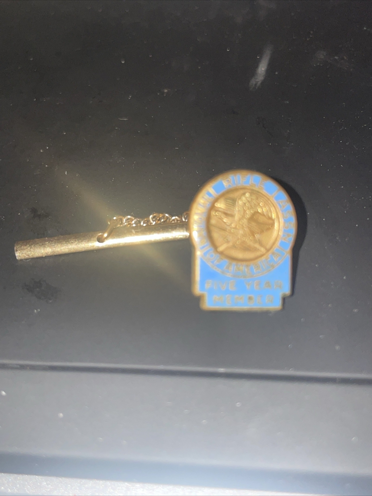 NRA National Rifle Association of America 5 Year Enamel Gold Filled ...