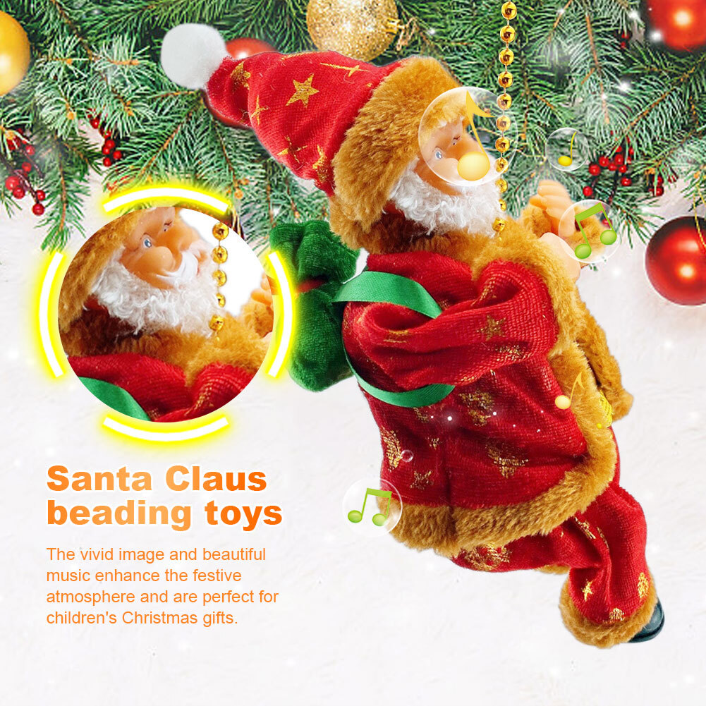 Christmas Climbing Ladder Doll Reusable Electric for Children Xmas Gift ...
