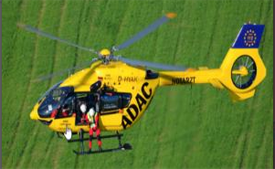 Yellow 800 EC-145 T2 ARF ADAC RC Helicopter Fuselage 800 Size KIT ...