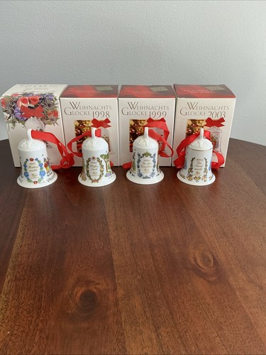 Bundle Of 1997, 1998, 1999, 2003 Hutschenreuther Christmas Bells Ltd ...
