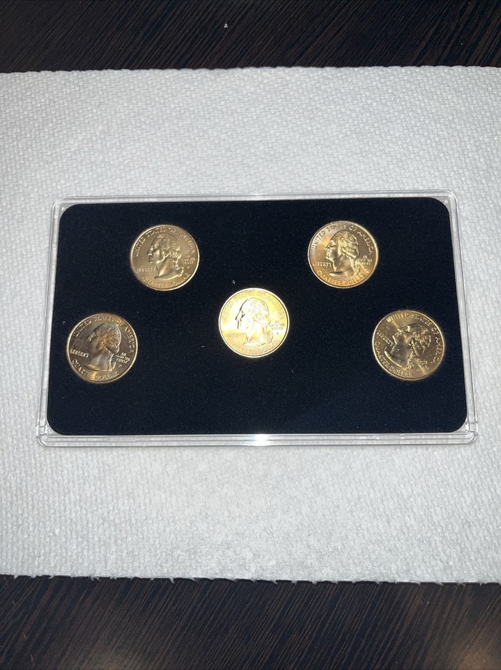2002 50 States Commemorative Quarters Gold Set 5 Coins | eBay