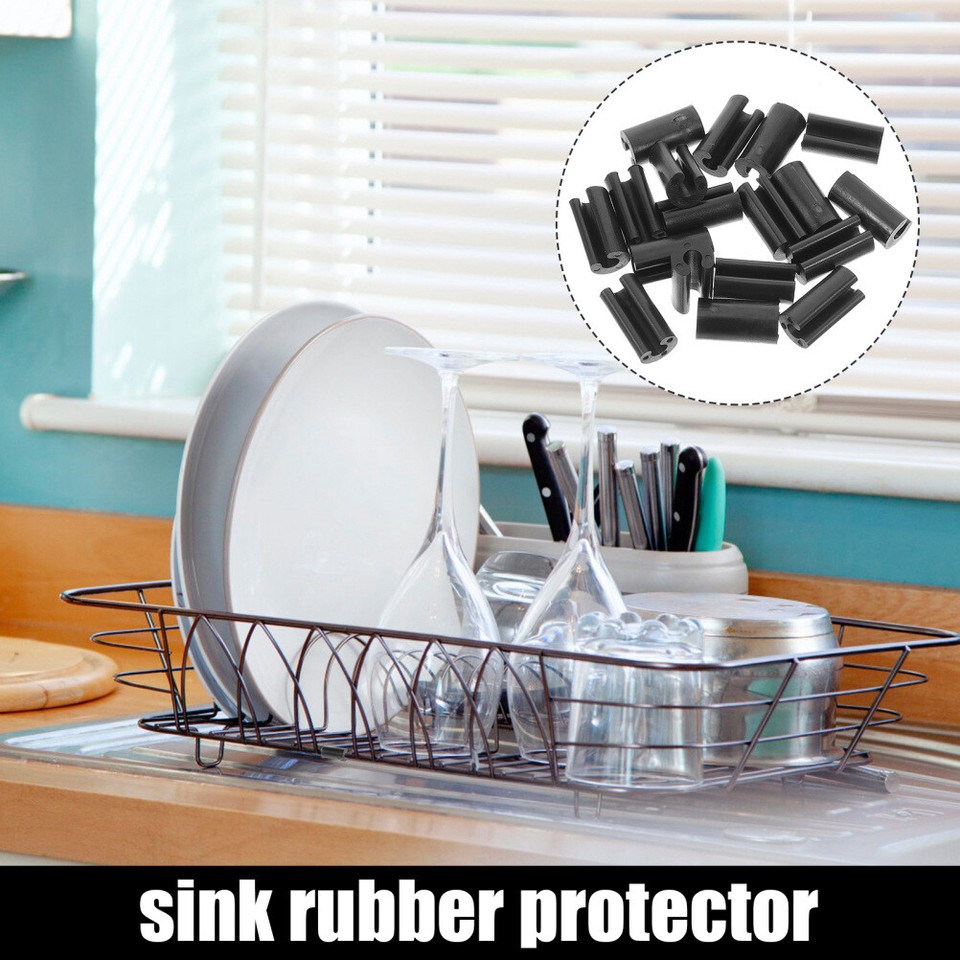 50 Pcs Drain Basket Anti-slip Foot Pad Rubber Bumper Feet Kitchen Sink ...