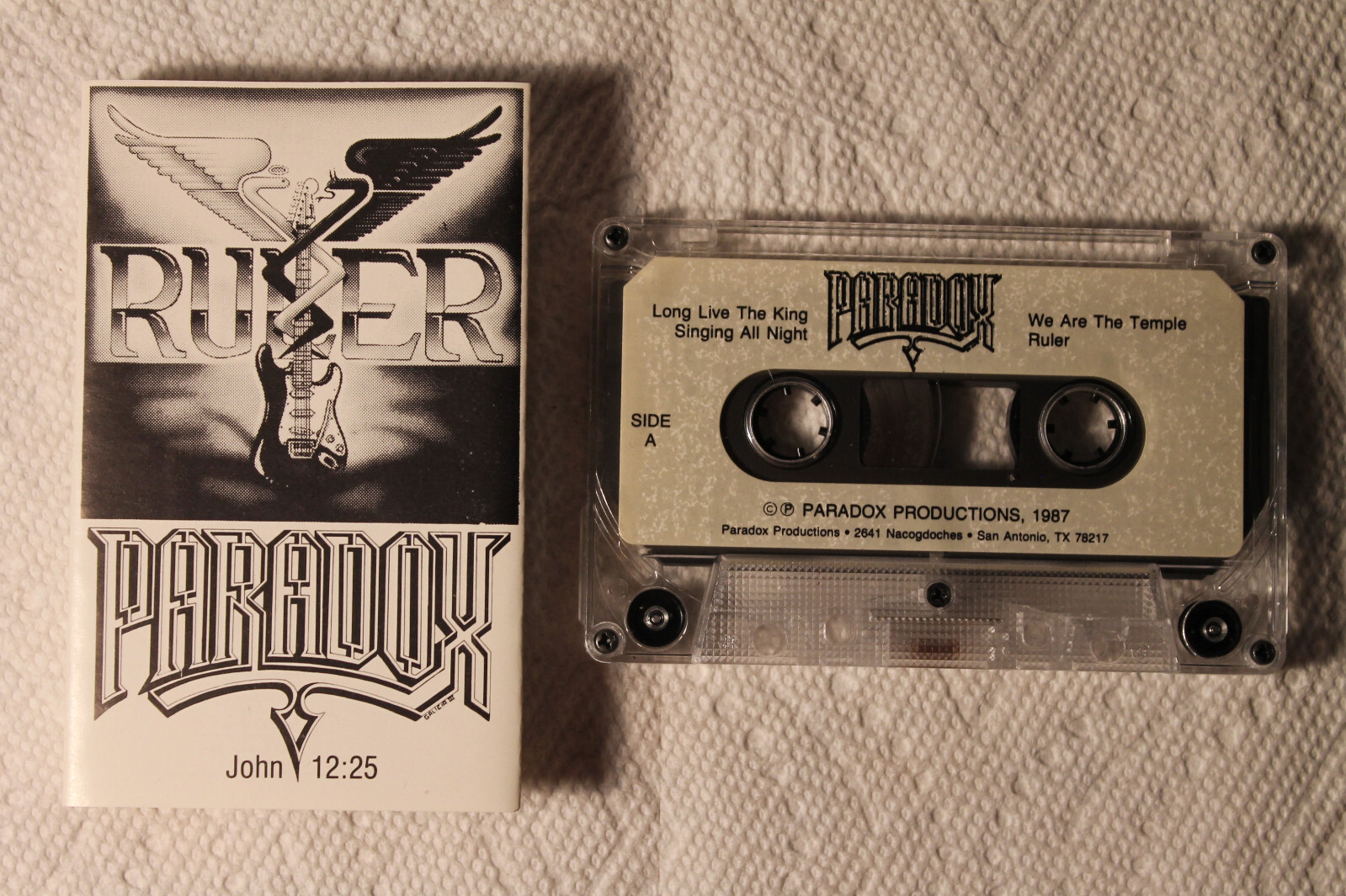 Paradox - Ruler US orig' private cassette 1987 HEAVY metal TESTED | eBay