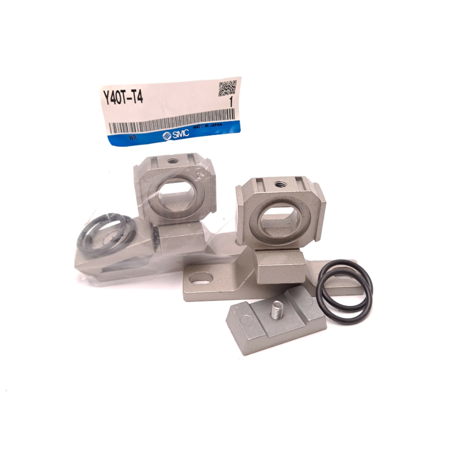 Lot of 2 SMC Y40T-T4 Coupler T-Type 80mm Hole Spacing Applicable Mod ...