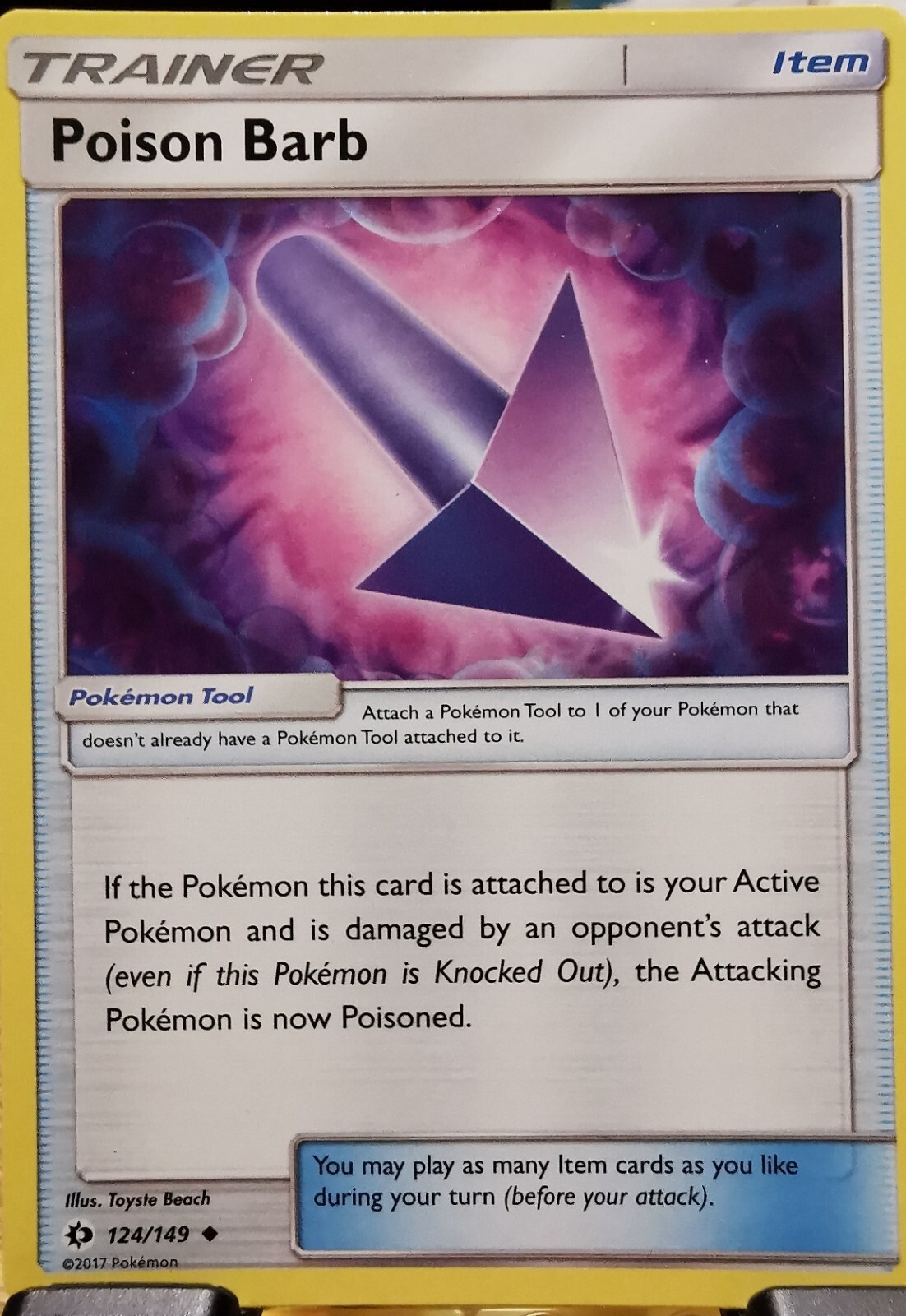 Poison Barb 124/149 - Sun & Moon - Uncommon - Pokemon Card TCG | eBay