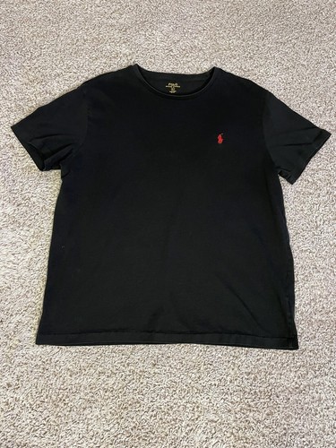 Polo Ralph Lauren TShirt Mens Large Black RN 41381 Great Condition ...