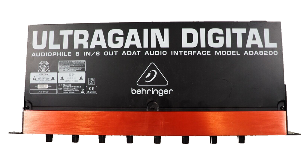 Behringer ADA8200 8-channel Microphone Preamp ADAT Audio Interface | eBay