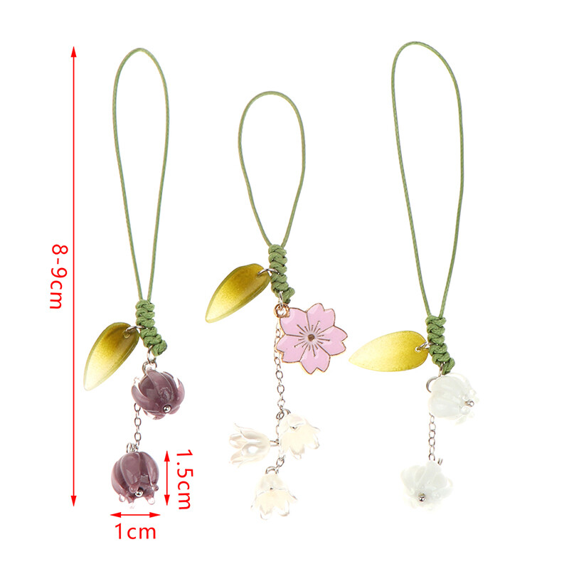 Tulip Flowers Strap Lanyards Charms Mobile Phone Case Keychain Car Key Chains | eBay Australia