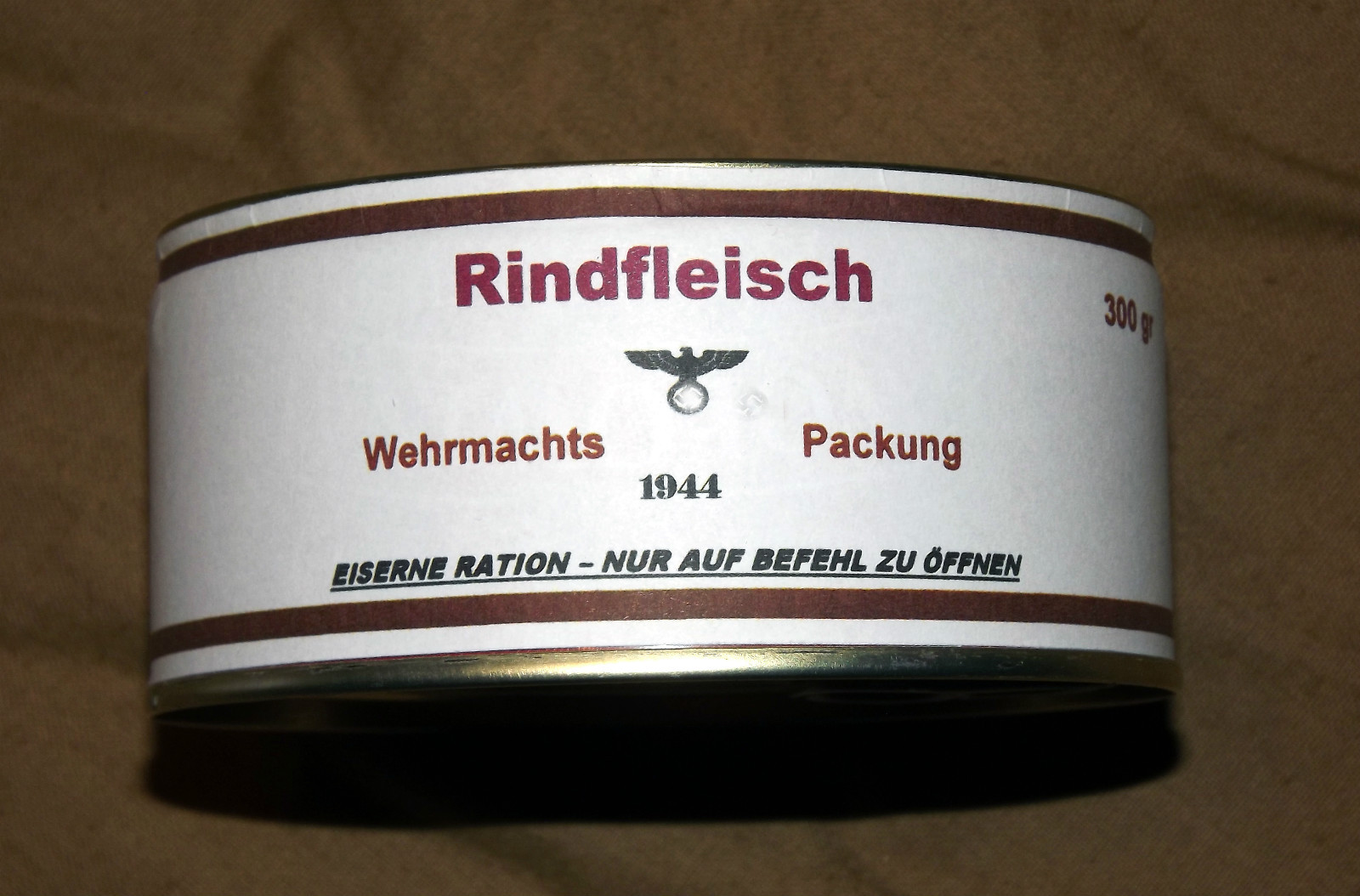WEHRMACHT RATION - canned corned beef 1944 - repro (d) | eBay