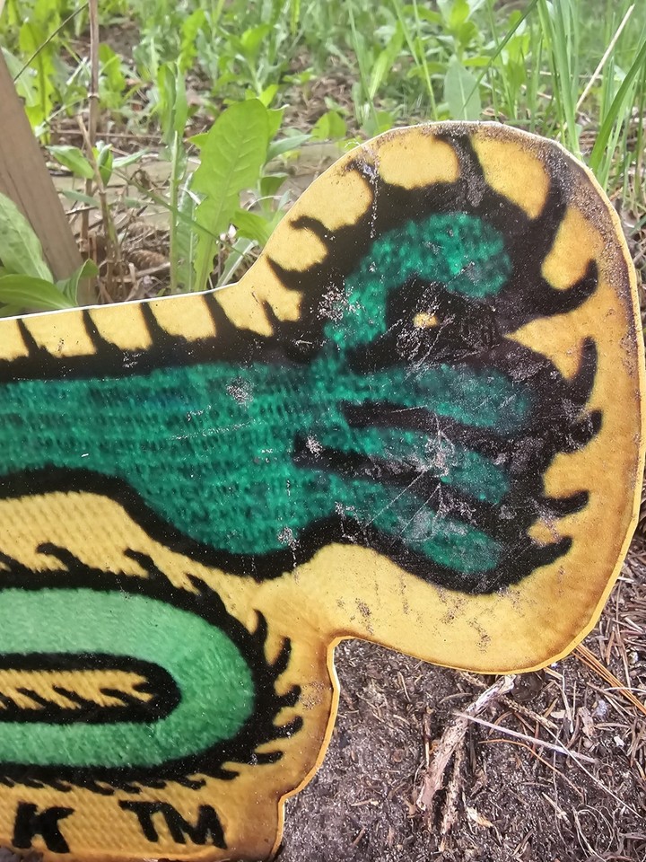 VINTAGE RAT FINK PORCELAIN SIGN 30" BIG OLD ED ROTH HOT ROD RACE CAR ...