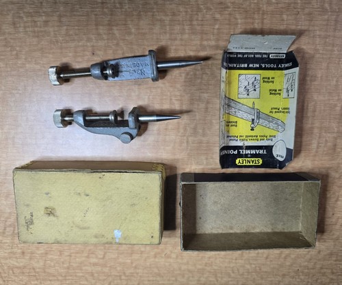 Stanley No. 4 TP Trammel Points Woodworking Tools Marking Gauge in Box ...