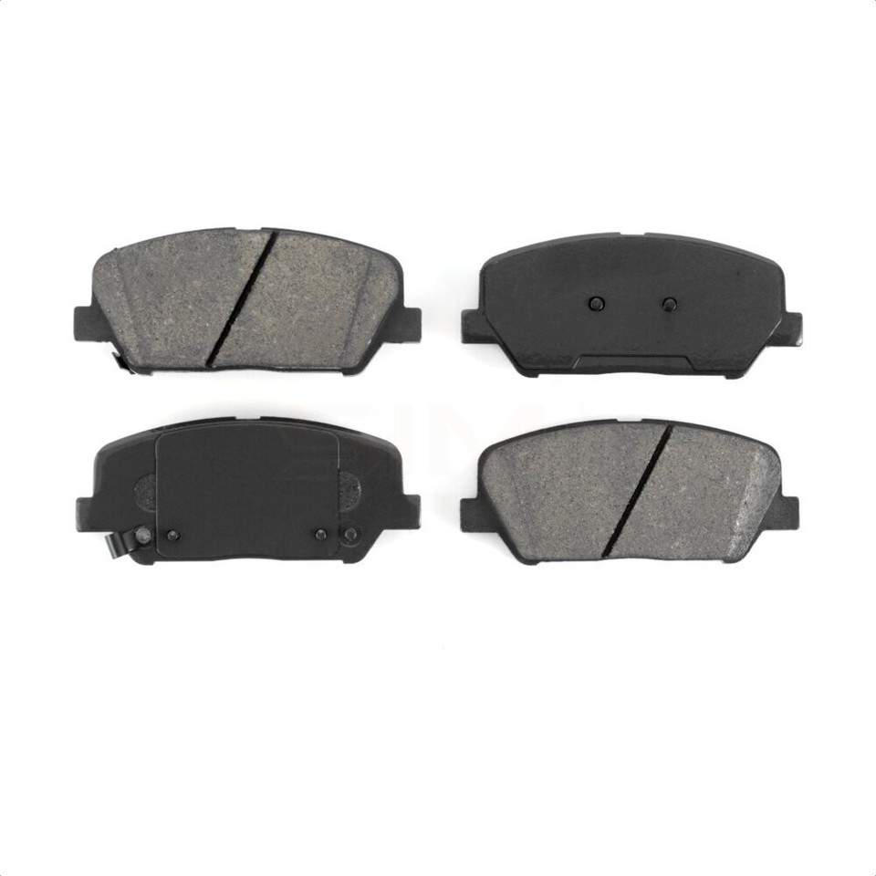Coated Disc Brake Rotors & Semi-Metallic Pad Front Kit For Hyundai ...