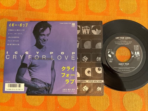 Iggy Pop Cry For Love Japan Picture Sleeve 7” Vinyl Promo | eBay