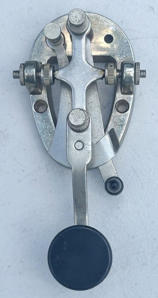 VTG Morse Code Telegraph Amateur HAM Radio Key on Plaque | eBay
