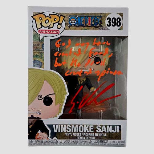 Eric Vale Signed Funko One Piece Pop Vinsmoke Sanji Anime Autograph JSA ...