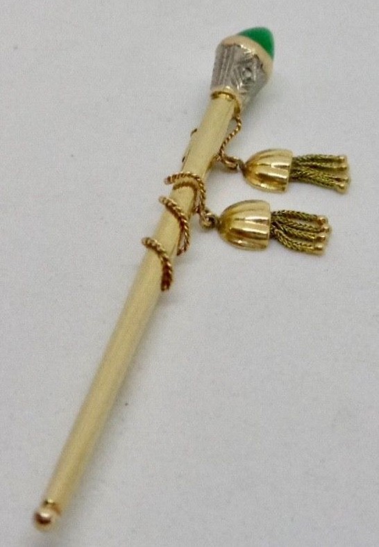 Fine Antique 18K Yellow & White Gold Chalcedony Rose Cut Diamond ...