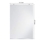 Gym mirror Annealed Wall Mirror for Dance Studio 47.5x31.5 Inch w ...