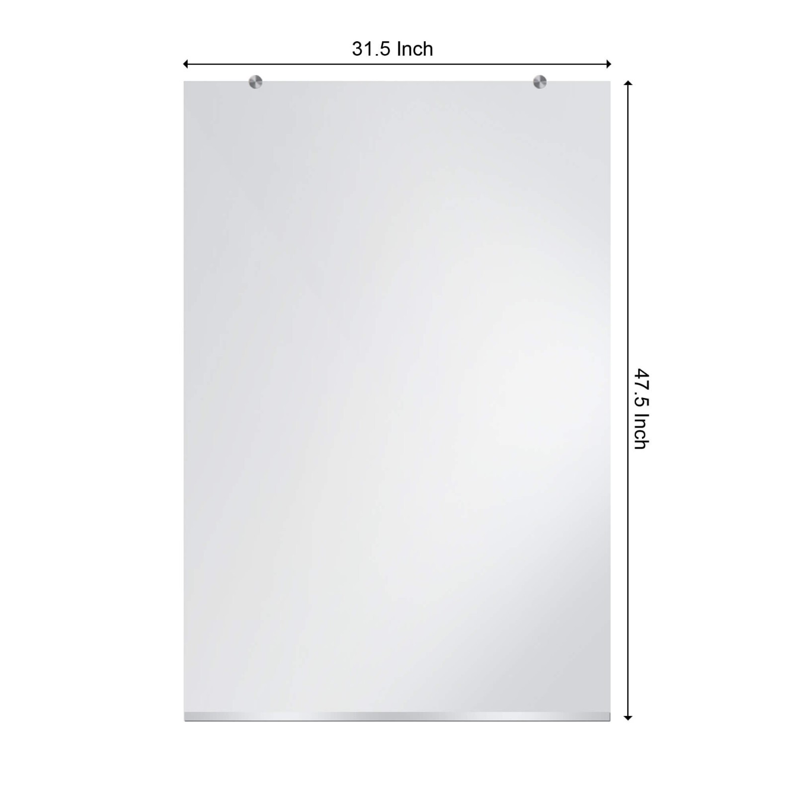 Gym mirror Annealed Wall Mirror for Dance Studio 47.5x31.5 Inch w ...
