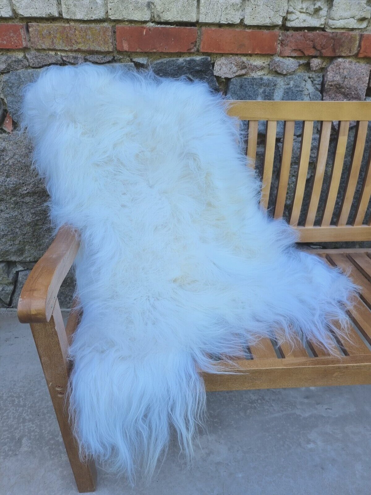 Beautiful Real Prime Islandic Sheepskin Lamb Rug White/Grey/Beige Soft ...