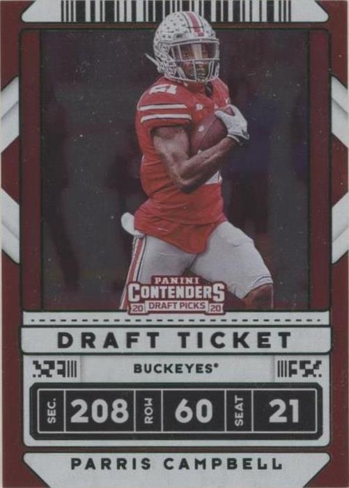 2020 Panini Contenders Draft Picks - Parris Campbell #79 Draft Ticket ...