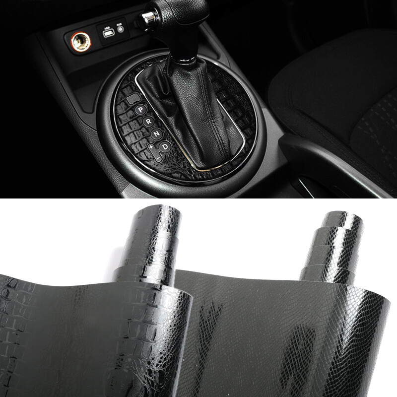 Crocodile Snake Skin Car Vinyl Wrap Film Black White Gold - Air Free ...