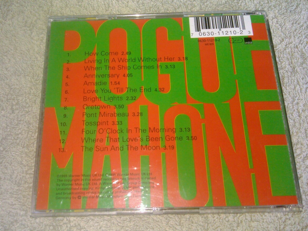 Pogue Mahone by The Pogues CD Warner Elektra Atlantic Corp Bright ...