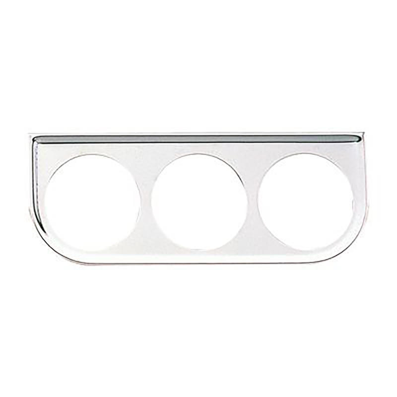 Equus Gauge Mount 9823; Triple Gauge Panel 2" Triple Fixed Panel Chrome ...