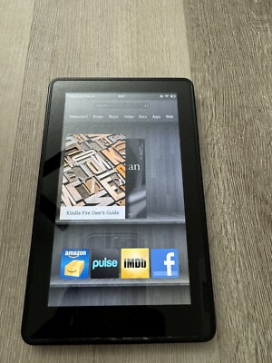 Amazon Kindle Fire 1st Generation, 7" Screen Wi-Fi Black Model D01400 ...