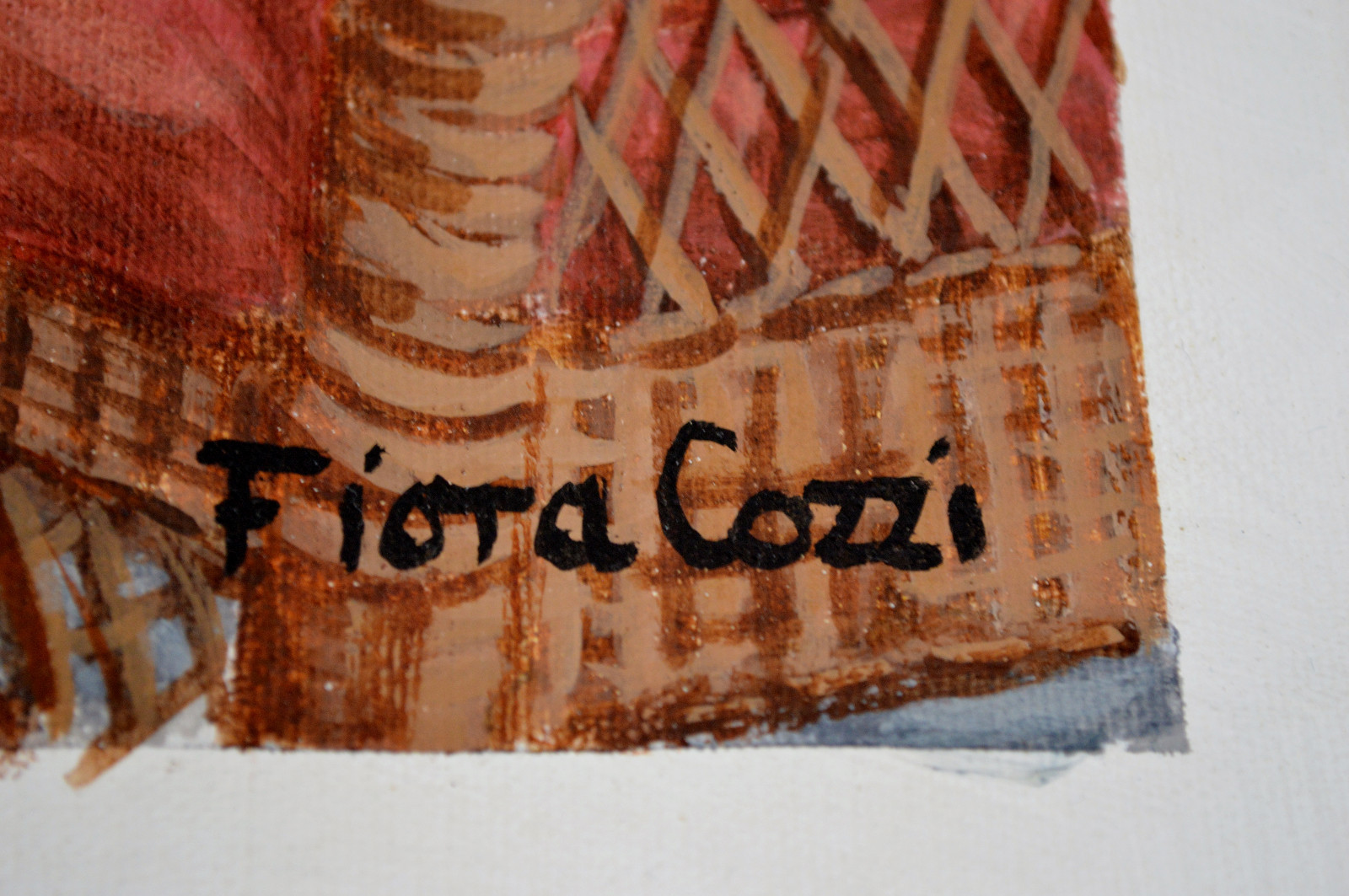 FIORA COZZI ORIGINAL OIL PAINTING SIGNED W/COA 36 X 24 COUNTRY FLORAL ...