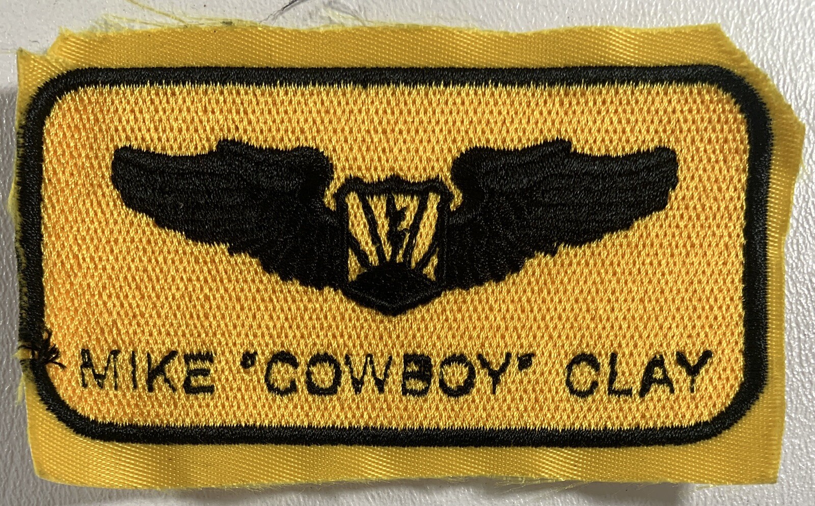 Vtg USAF Aircrew Pilot Flight Suit Wings Embroidered Name Tag Jacket ...