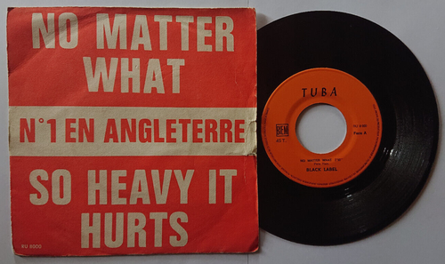 SP BIEM ROCK BLACK LABEL - NO MATTER WHAT / SO HEAVY IT HURTS - VOIR ...