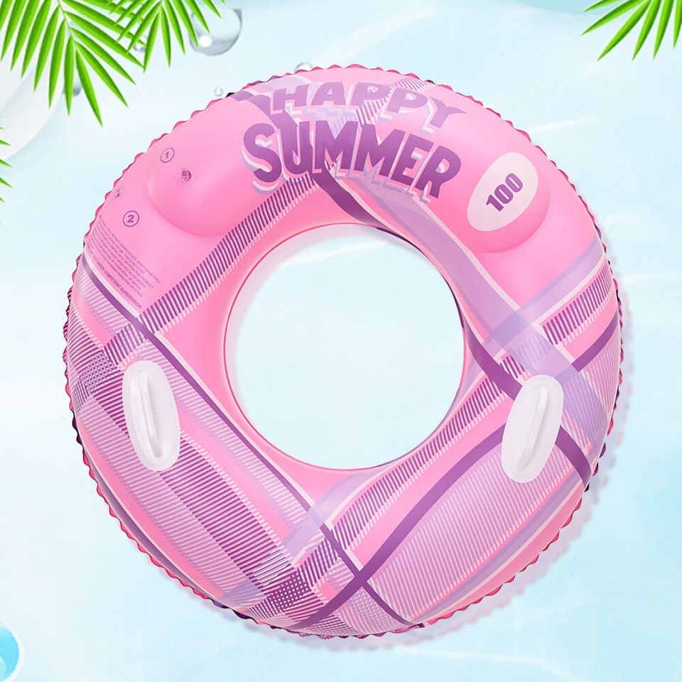 Inflatable Swim Rings Swimming Rings Floaties Leakproof with Handle for ...