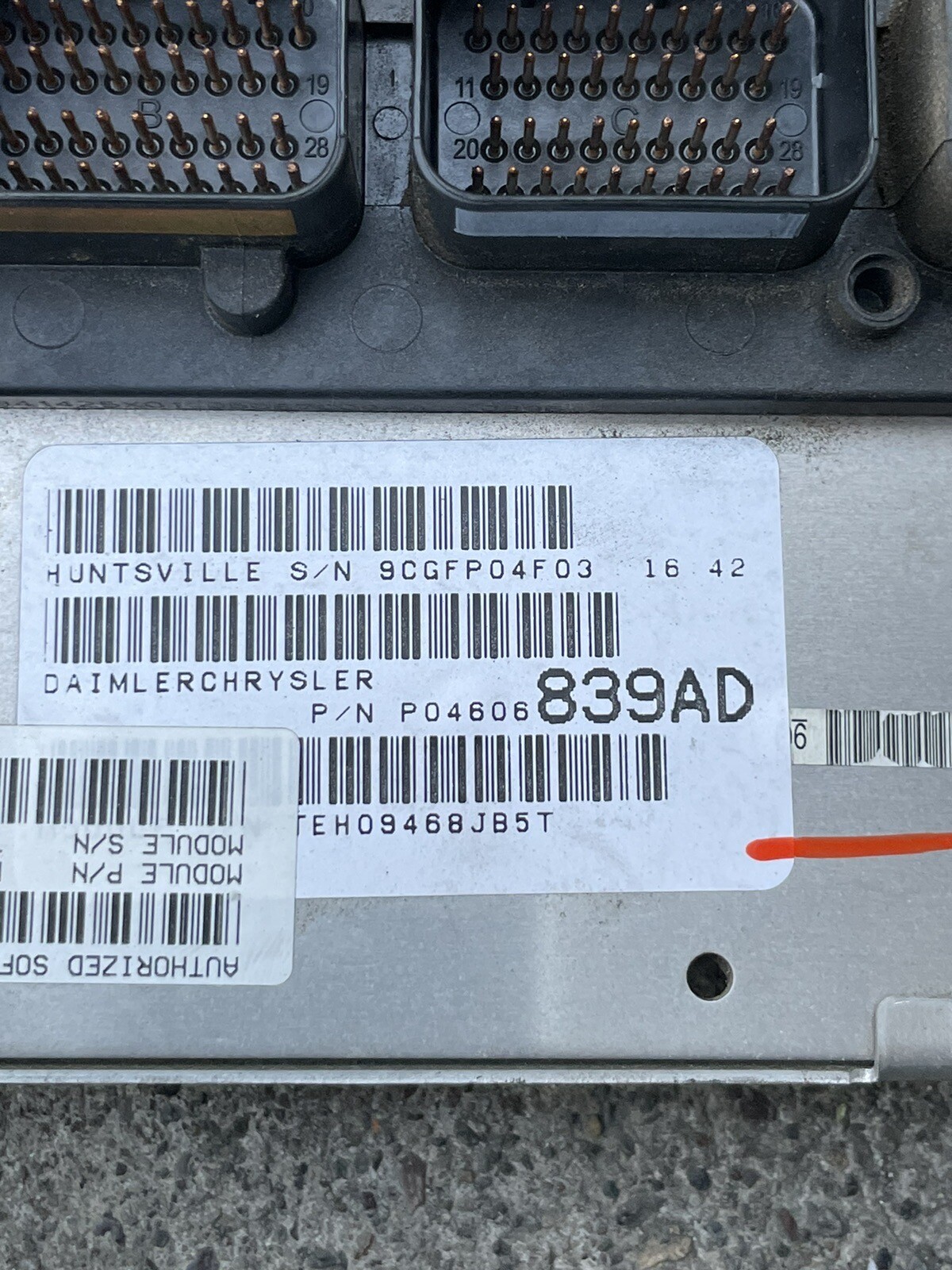 2006 DODGE CHARGER CHRYSLER 300C 5.7L ENGINE COMPUTER MODULE ECM ...