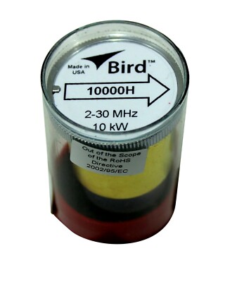 Bird 43 Wattmeter Element 10000H 2-30 MHz 10000 Watts 10KH 10KW (New ...