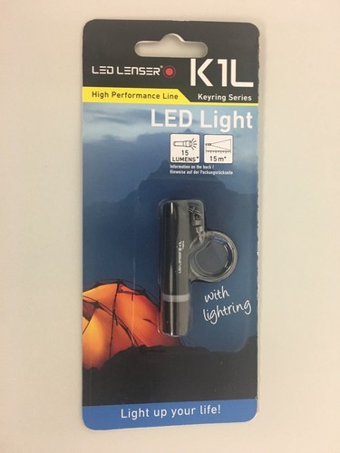 LED Lenser Keyring Flashlight K1l Black Mini Torch Long Life Economic ...