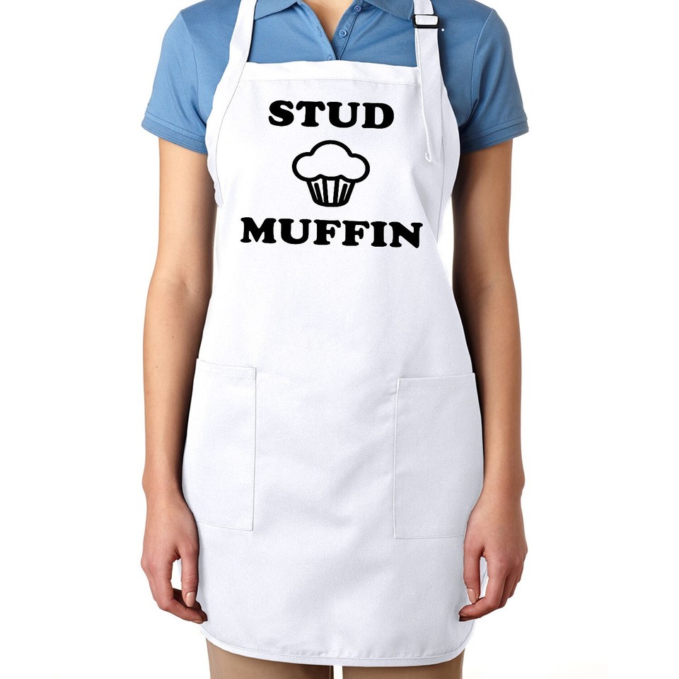 Stud Muffin Dad Joke Pun Funny Husband Birthday Novelty Cooking ...