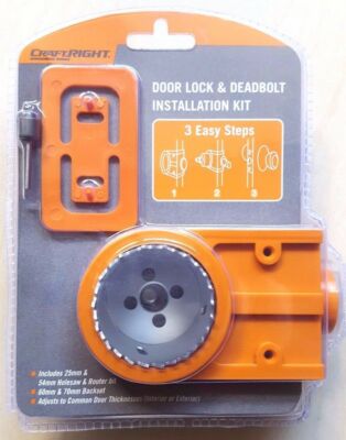 New Craftright Door lock deadbolt Installation Kit Template Tool Drill ...