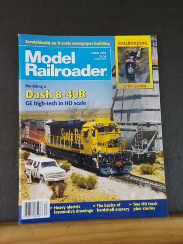 Model Railroader Magazine 1995 April N scale newspaper building Dash 8 ...
