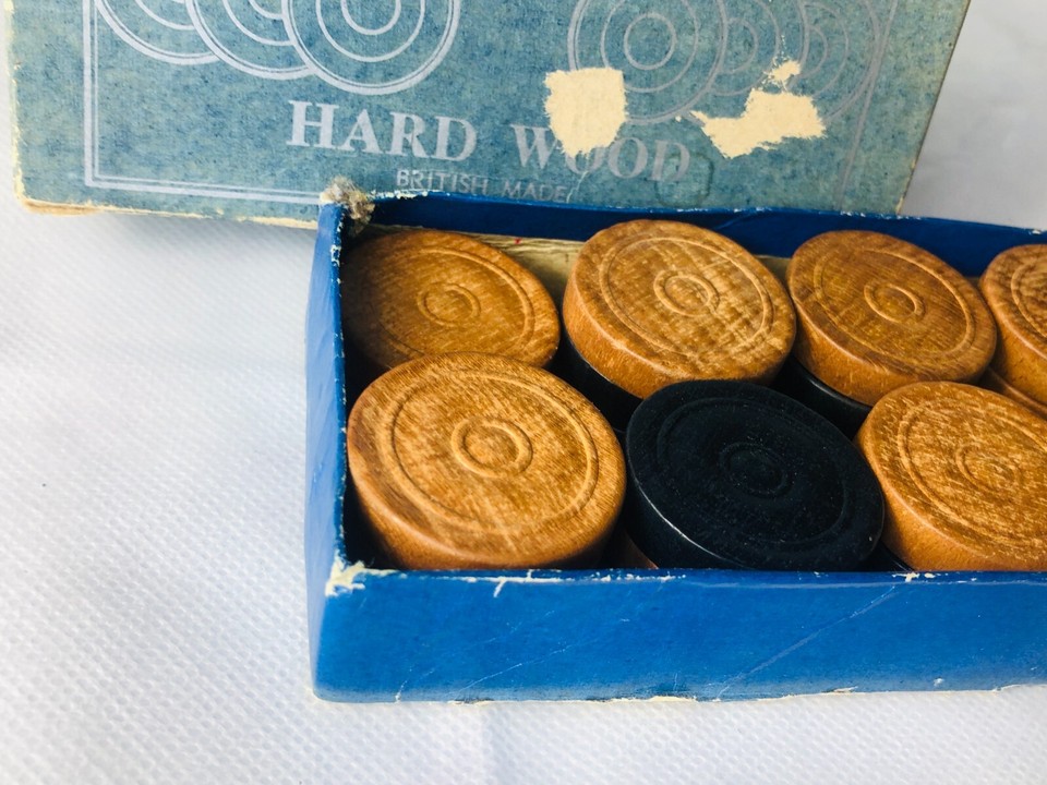 Board Game Draughts Vintage Counters Missing Board Missing 1 Counter ra ...