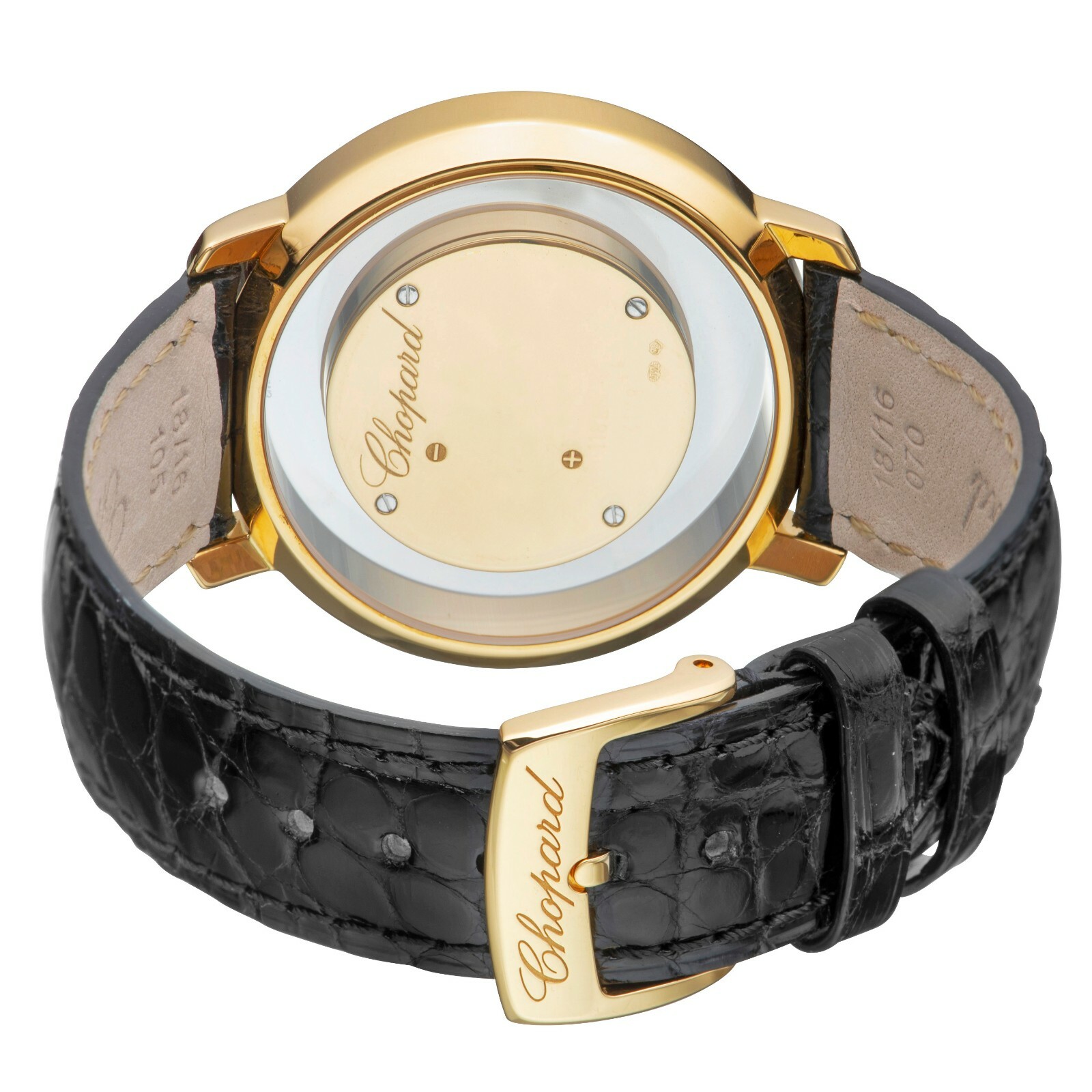 Chopard 18 Karat Yellow Gold Skeleton Men's Watch 16/1212 New! $20,680 ...