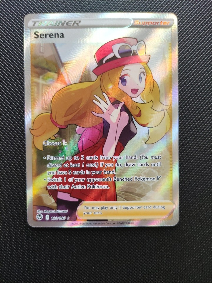 Serena 193/195 Silver Tempest Full Art Supporter Ultra Rare Pokemon ...
