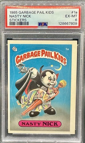 1985 Topps Garbage Pail Kids GPK Stickers #1a Nasty Nick PSA 6 EX-MT | eBay