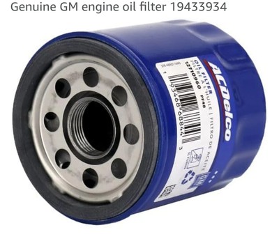 Genuine GM engine oil filter 19433934 B24 | eBay