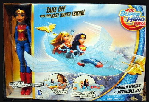 DC Super Hero Girls Invisible Jet Wonder Woman 12" Doll Boxset WW84 New ...