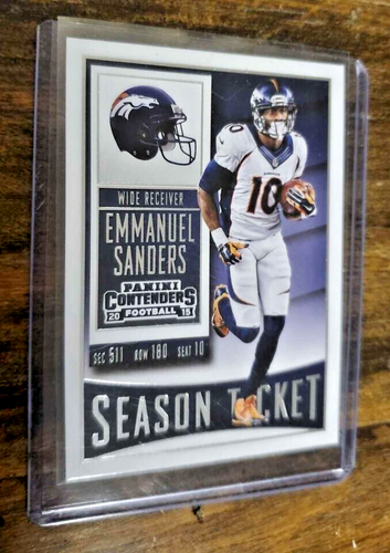 Emmanuel Sanders 2015 Panini Contenders Season Ticket #91 Broncos ...
