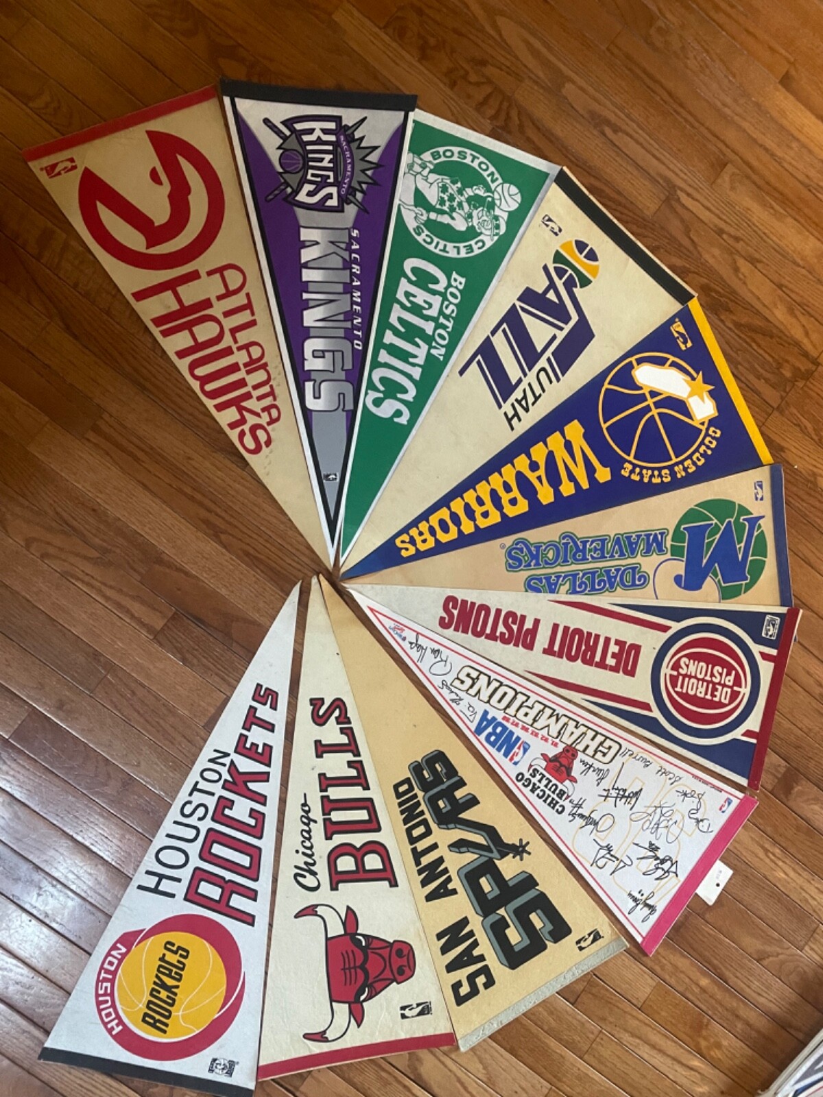 NBA pennants-vintage lot of 11 | eBay