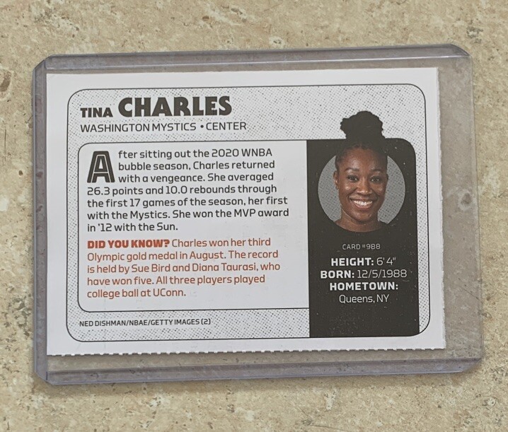 TINA CHARLES RARE WASHINGTON MYSTICS SPORTS ILLUSTRATED SI FOR KIDS ...