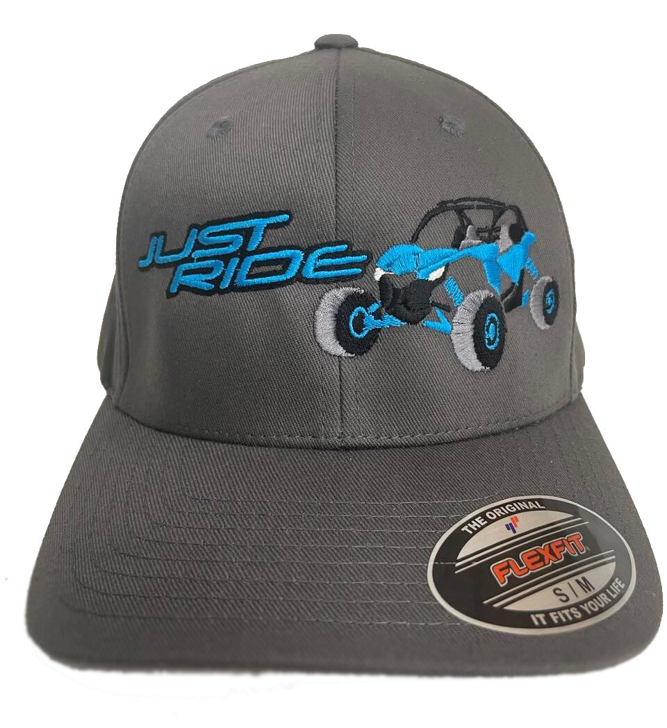 JUST RIDE UTV SIDE BY SIDE HAT FLEXFIT FITTED CAP X3 TURBO | eBay