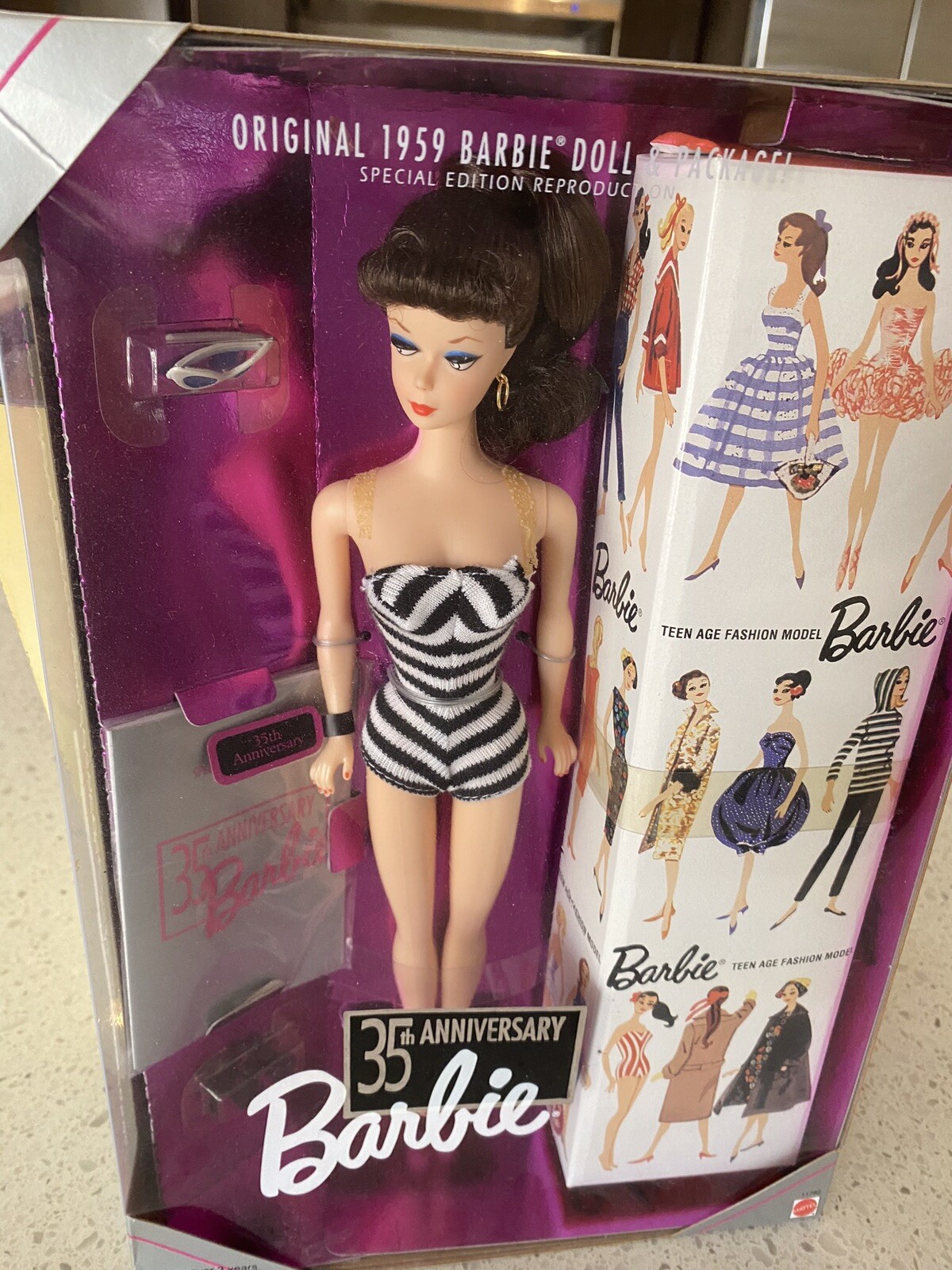 Mattel 35th Anniversary Barbie Doll Giftset - 11591. NRFB. Doll With ...