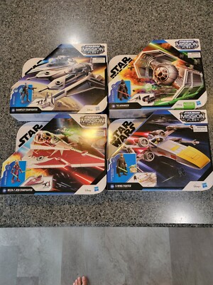 Star Wars Mission Fleet lot of 4. Tie Advanced / X-Wing / Delta-7 ...